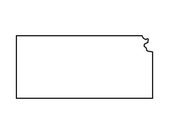 Kansas Outline SVG Files Kansas Cut Files United States of America ...