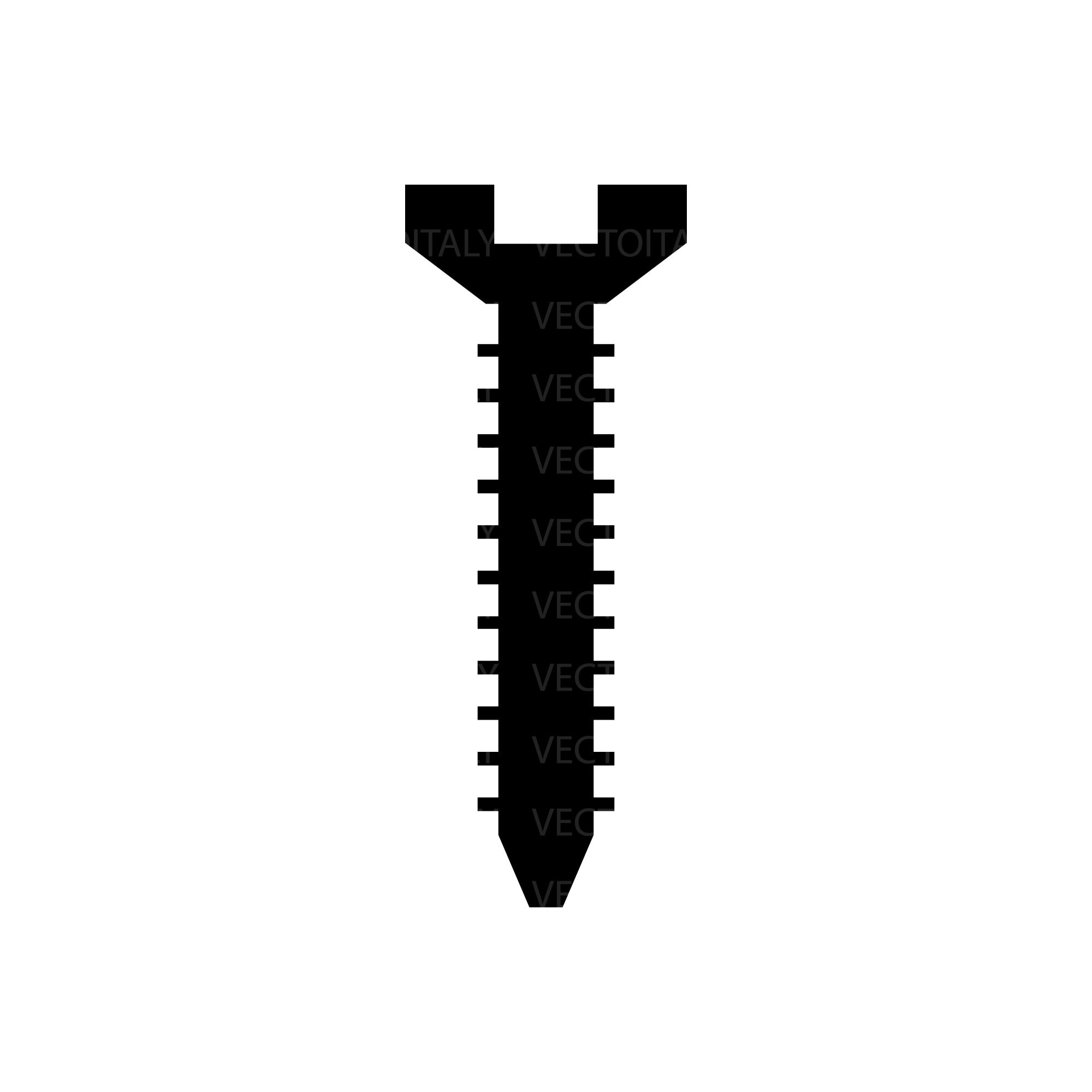 Screw Svg, Screw Clipart, Screw Silhouette, Bolt Cricut Cut Files ...