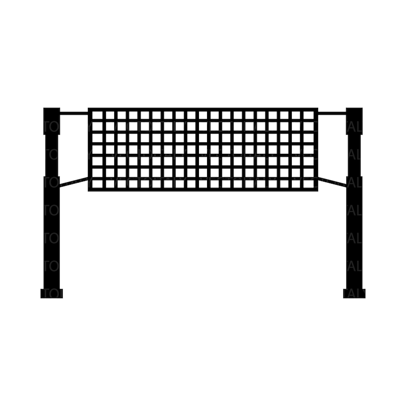 Volleyball Net Svg - Etsy
