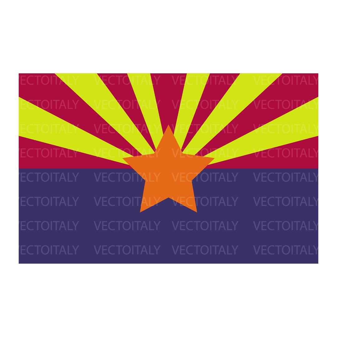 Arizona State Flag SVG Files, Arizona Flag Cut Files, United States ...