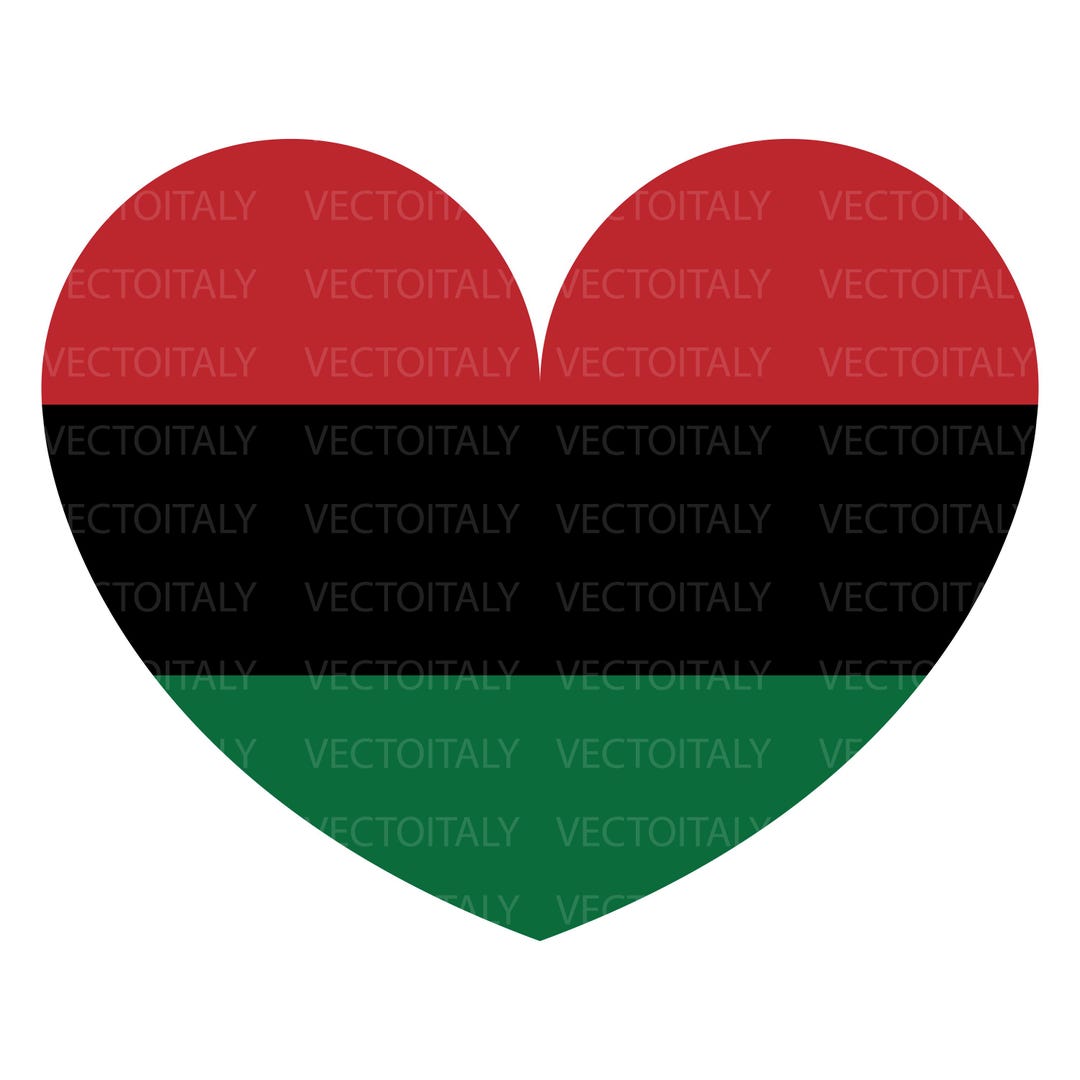 Africa Heart SVG, Pan-african Cut Files, Pan-africanism Vector Files ...