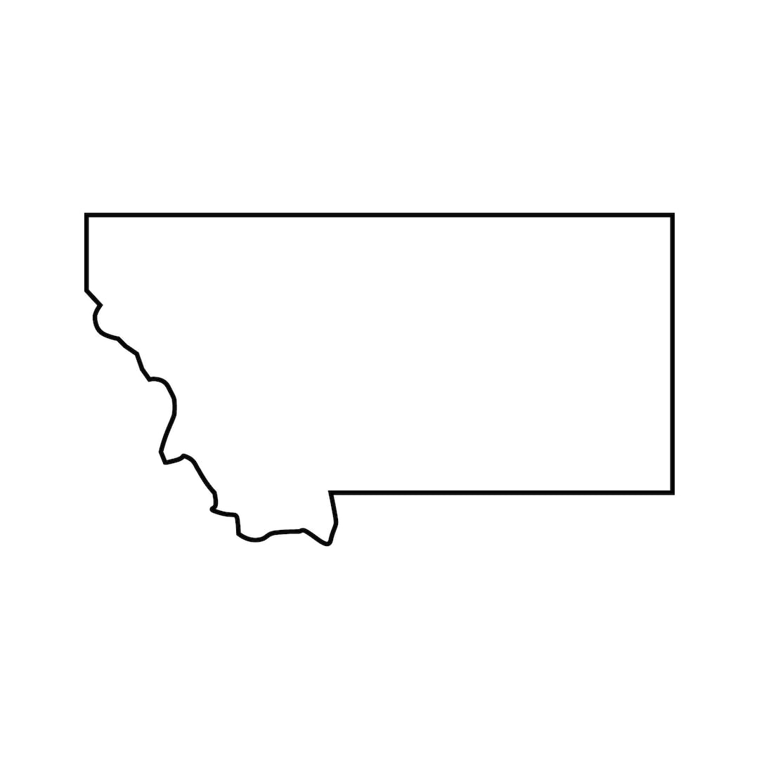 Montana Outline SVG Files, Montana Cut Files, United States of America ...