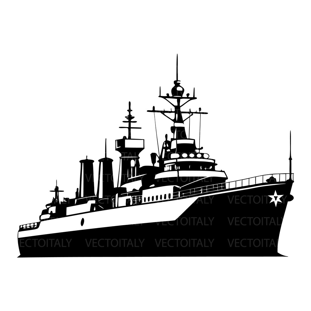 Destroyer Ship , Battleship Svg, Navy Svg, Ship Svg, Battleship Pdf ...