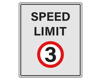 Speed Limit 3 Sign Logo Symbol Svg Png Dxf Eps Pdf Layered by Color Cut ...