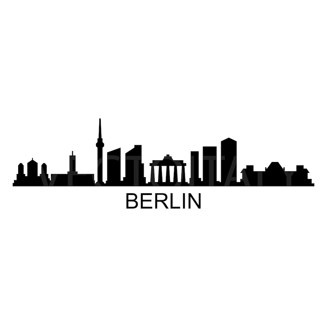 Skyline Berlin Illustrated in Vector and Available in SVG, PDF, Eps ...