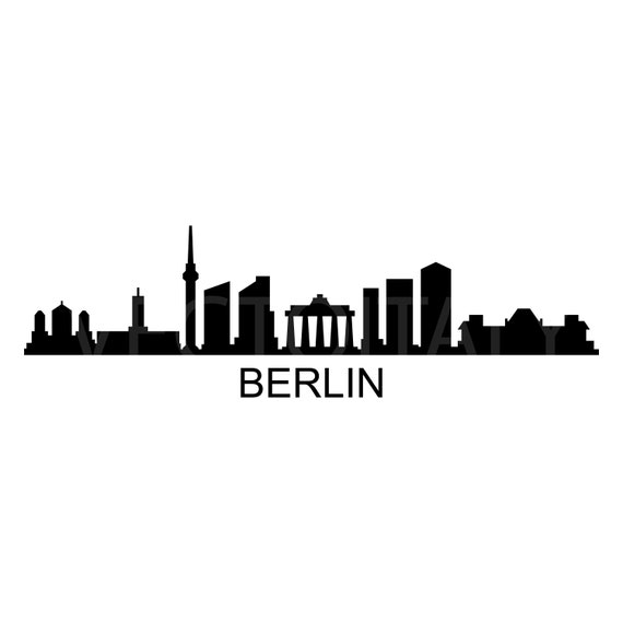 Skyline Berlin Illustrated in Vector and Available in SVG | Etsy