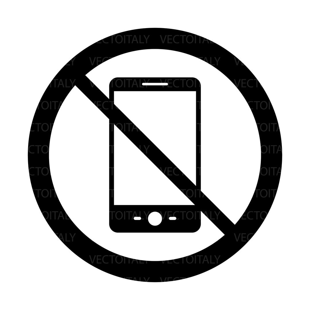 No Cell Phone Sign, No Phones Sign, No Mobile Phones Symbol, No Cell ...