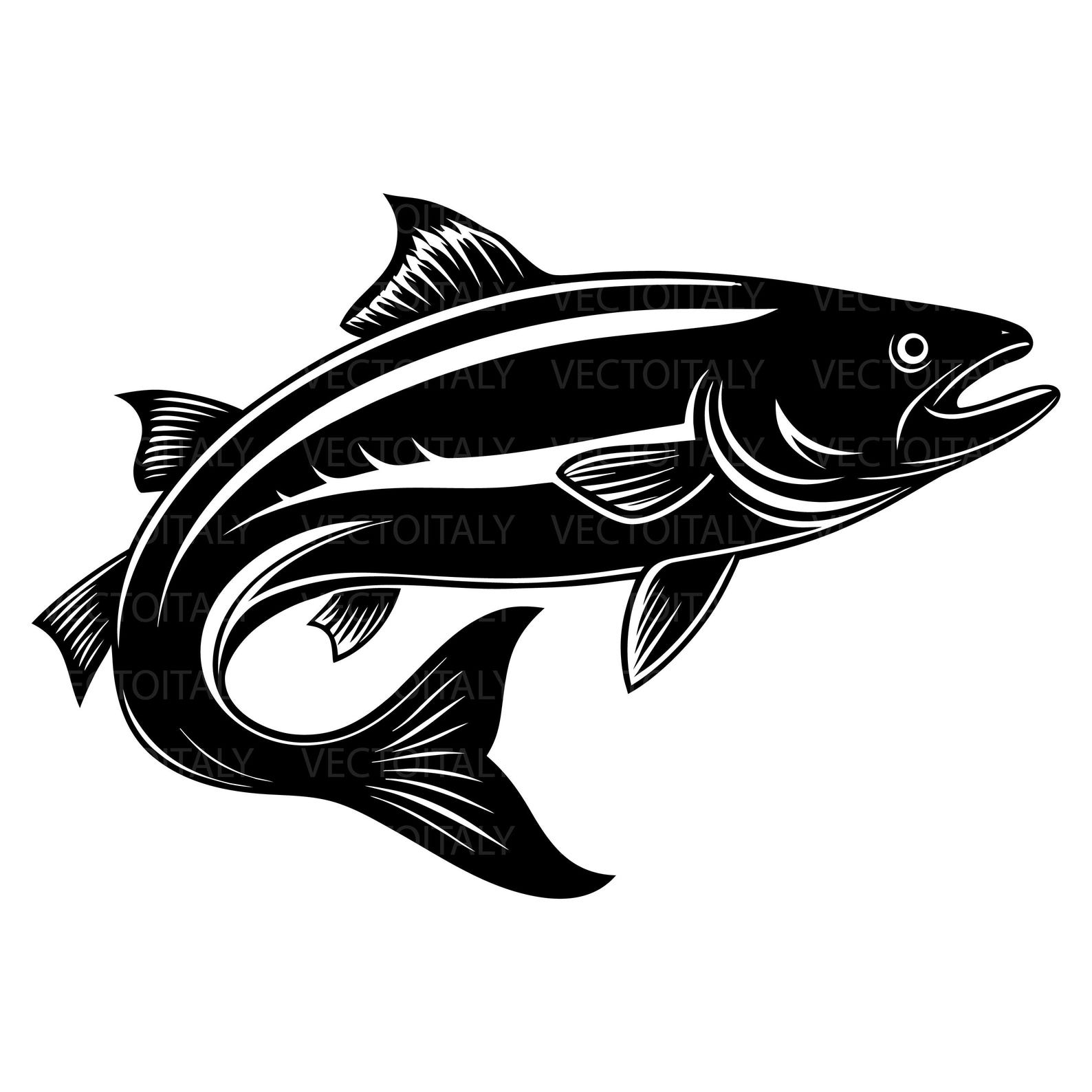 Alaska Salmon SVG, Sockeye Salmon SVG, Fishing Svg, Fish Svg, Fishing ...