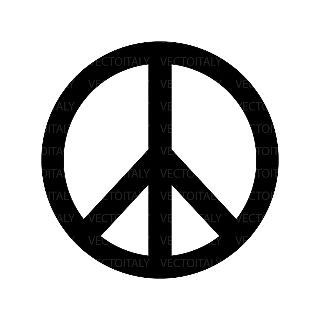 Peace Sign SVG Files, Peace Symbol Cut Files, Peace Logo Vector Files ...