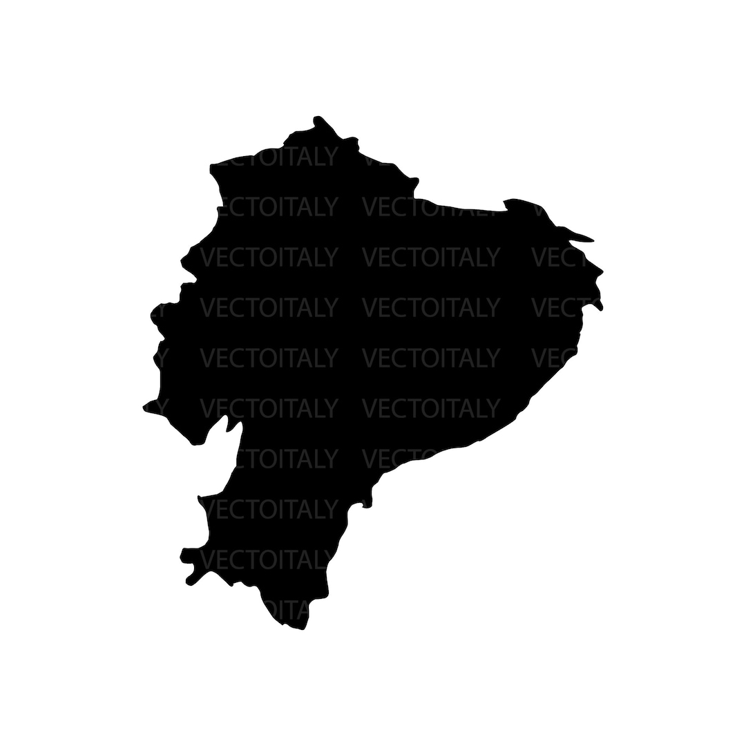 Ecuador Country Silhouette & Outline Shapes Svg Png Jpeg Pdf Eps Vector ...