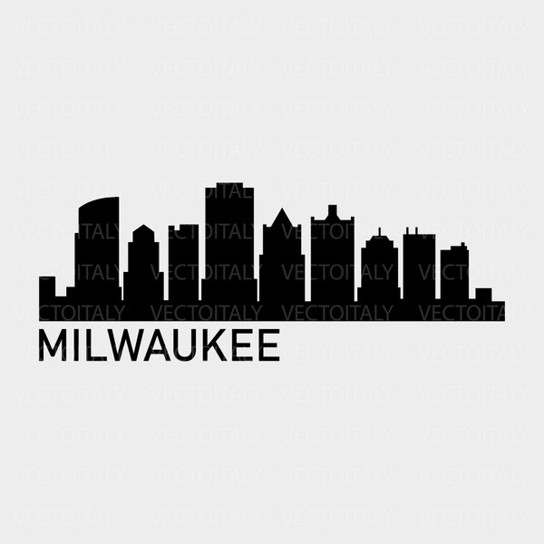 Milwaukee Wi Skyline Svg - Etsy