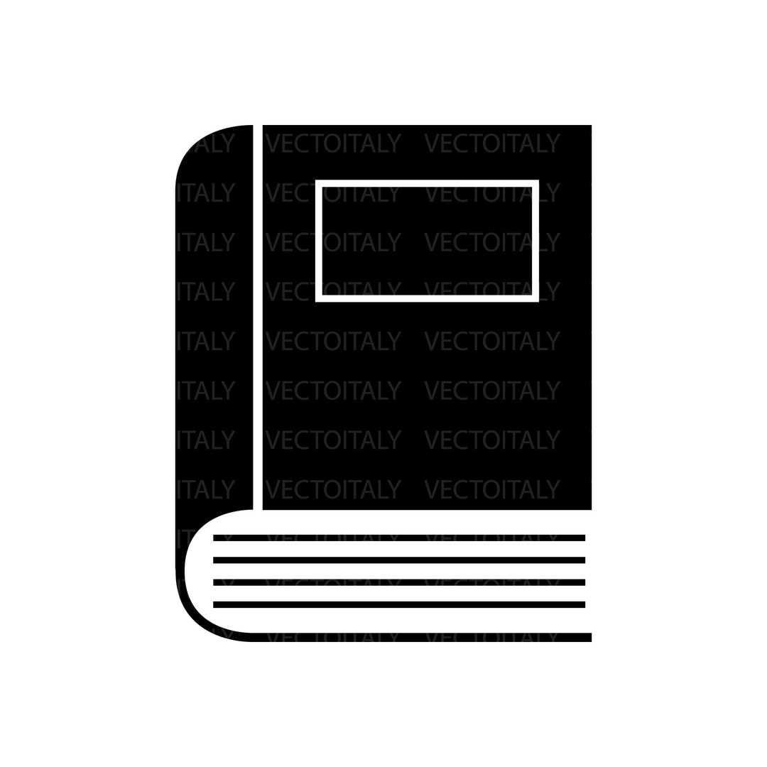 Closed Book Svg, Closed Book Clipart, Back to School, Commercial Use ...