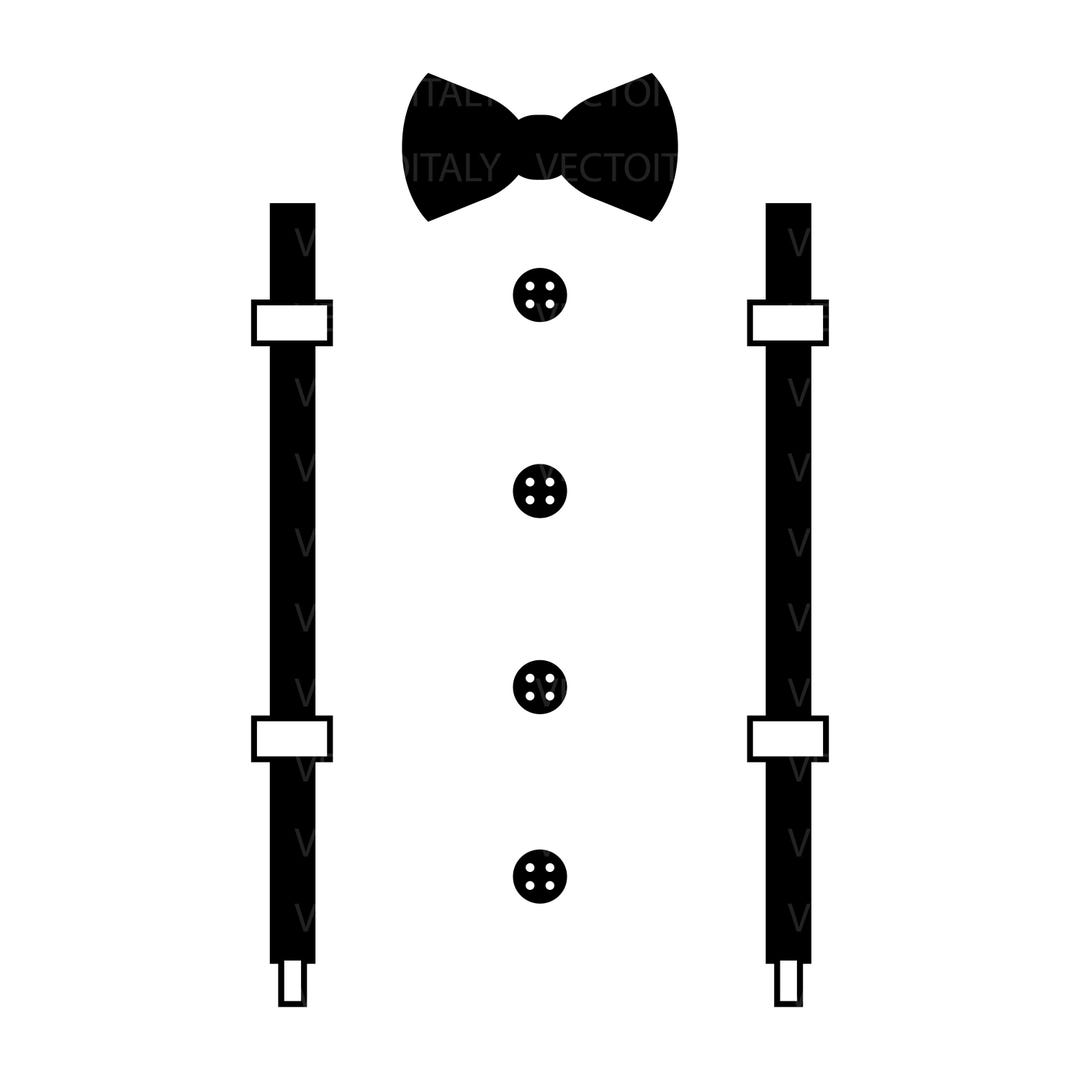 Suspenders Svg, Bow Tie Svg, Baby Onesie Svg, First Birthday. Vector Cut File Cricut, Silhouette ...