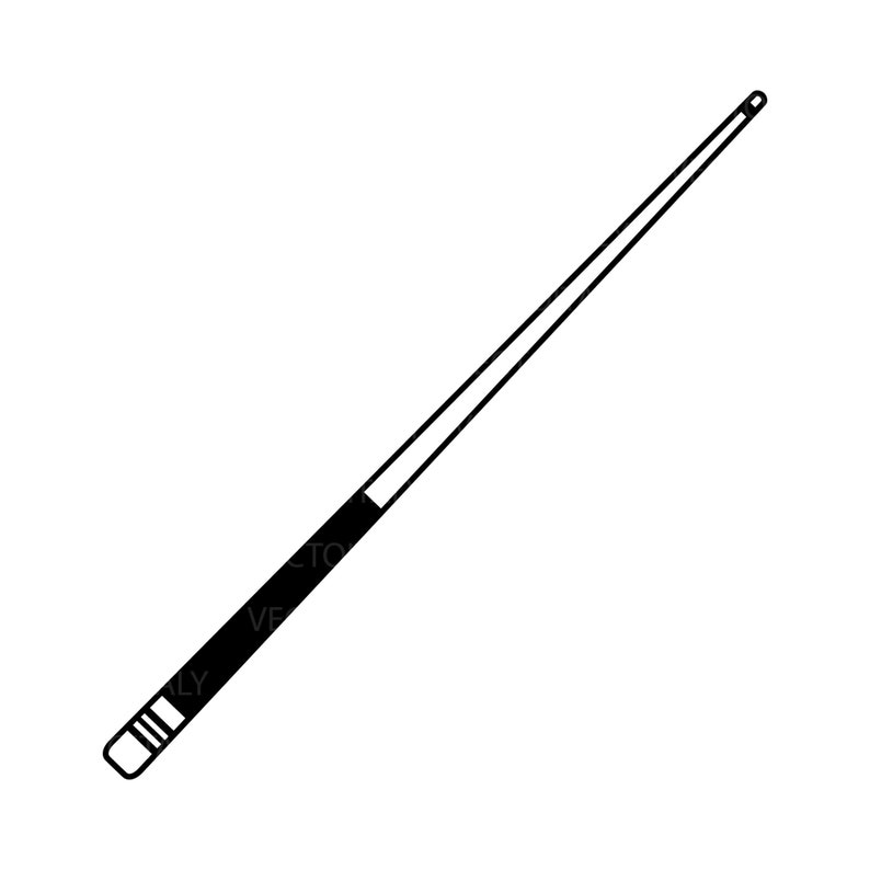 Pool Stick Cue Billiards Vector ,eps, Pdf, Svg, Png Vinyl Cutter Ready ...