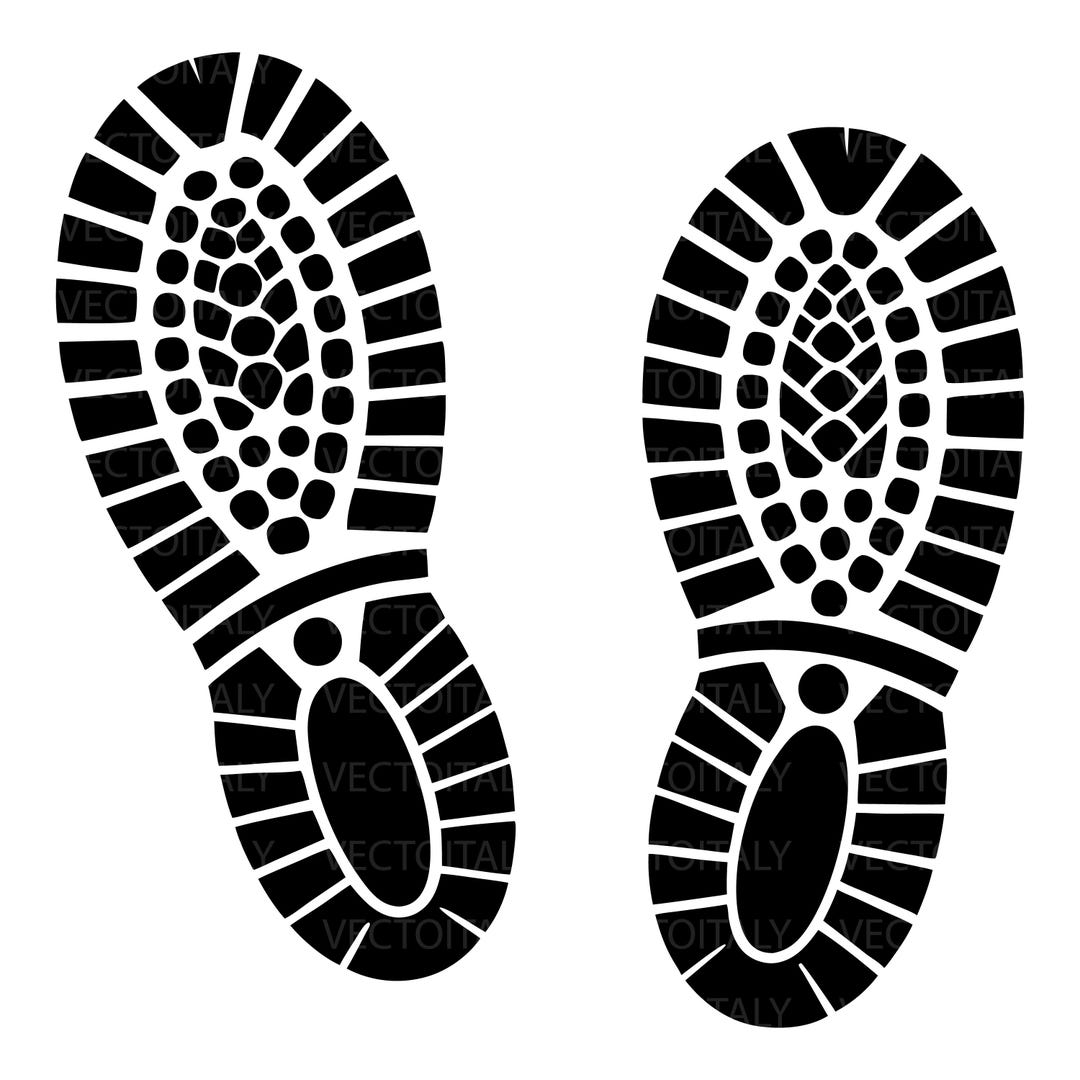 Boot Print SVG File,footprint Svg,hiking Svg - Vector Art for ...