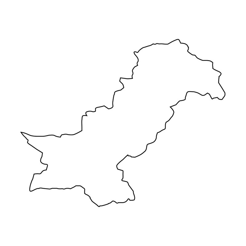 Pakistan Silhouette - Etsy