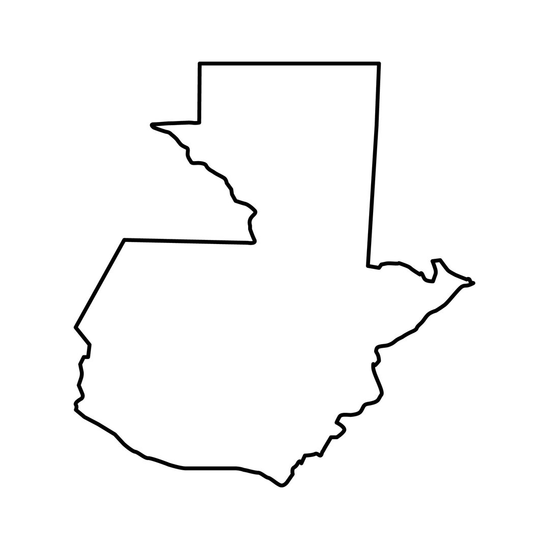 Guatemala Map Shape SVG Cut File PNG PDF Cricut Vector Clipart Design ...