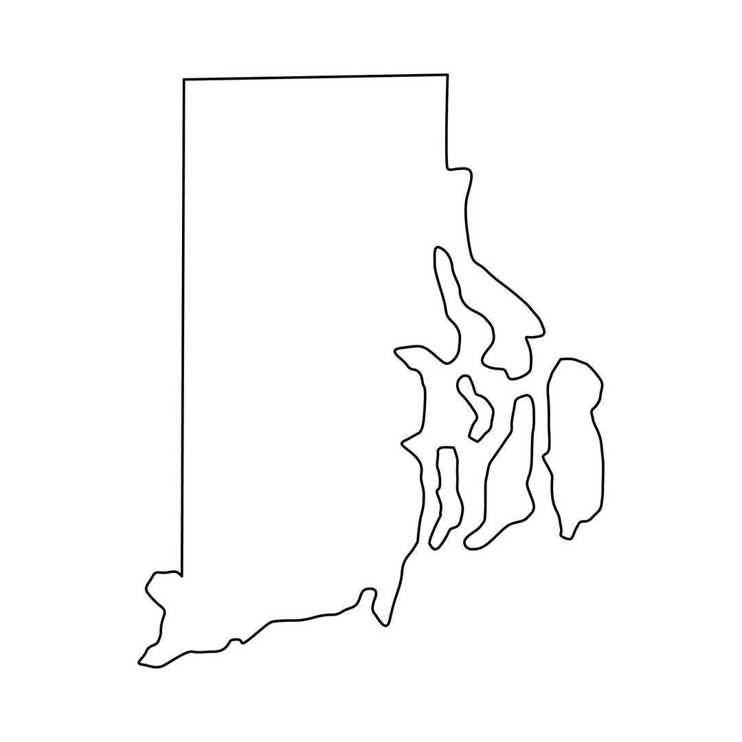 Rhode Island Outline SVG Files | Rhode Island Cut Files | United States ...