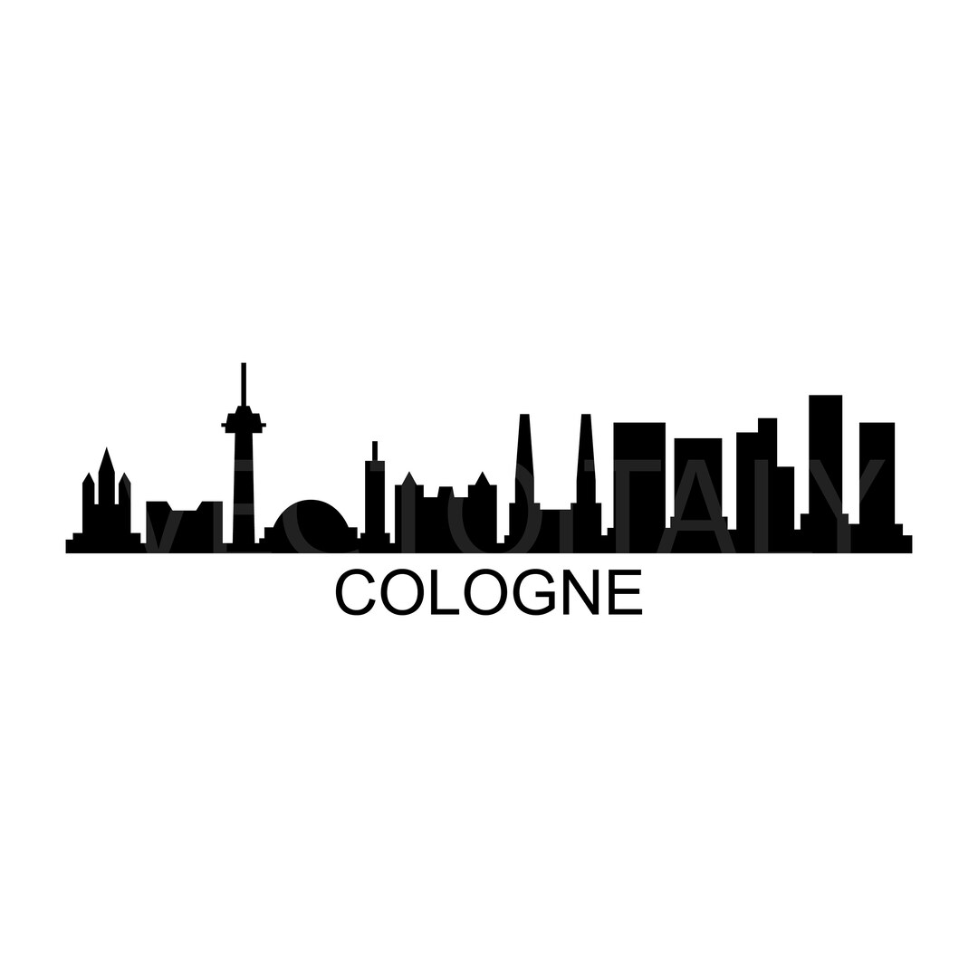 Skyline Cologne ilustrado en vector y disponible en formato SVG, PDF ...