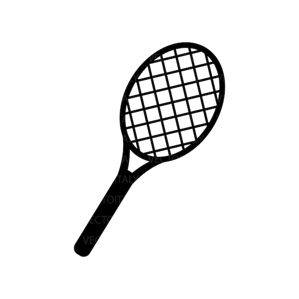 Tennis Racket Svg - Etsy