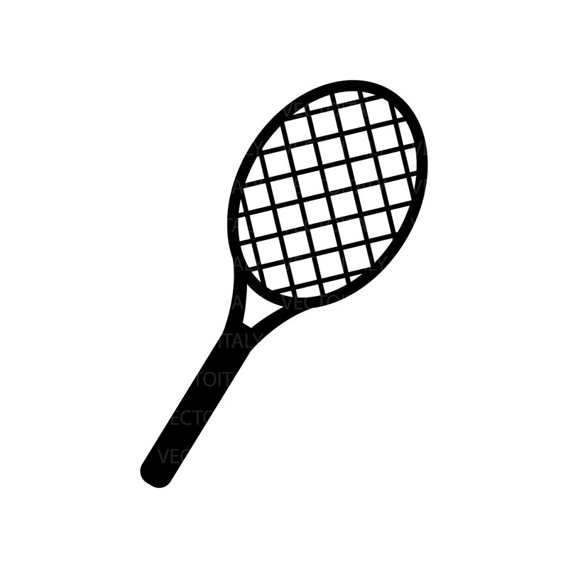 Tennis Racket Svg - Etsy