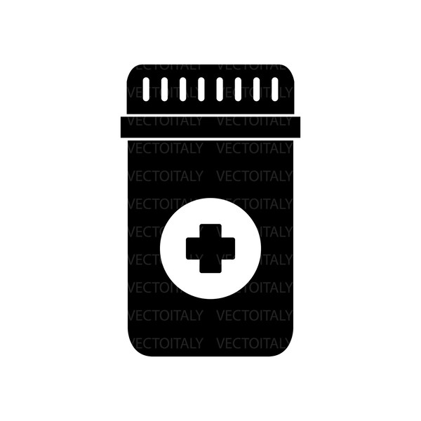 Pill Bottle Clipart - Etsy