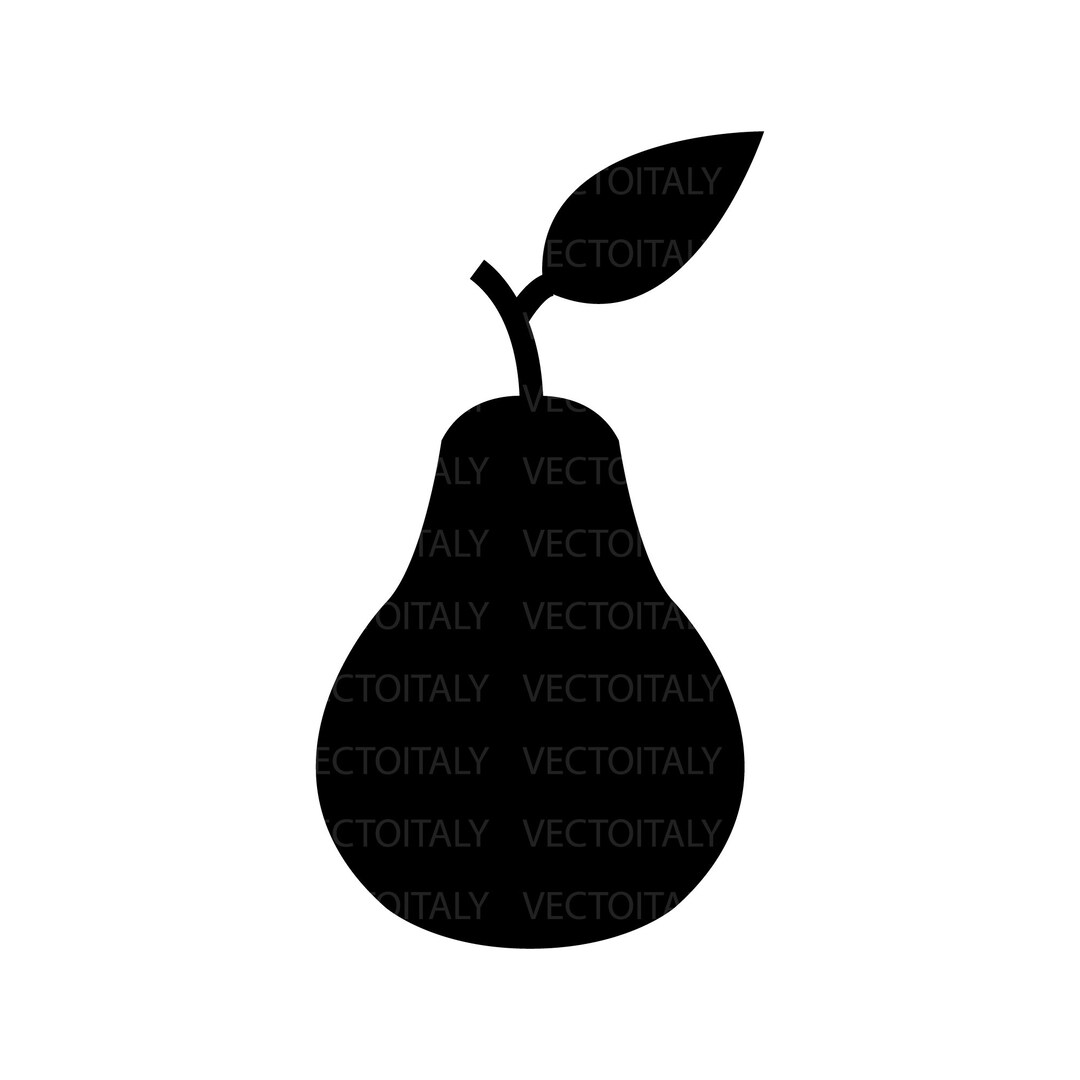 Pear Svg,pear Clipart,fruit Svg,fruits Svg,pear Pdf - Etsy