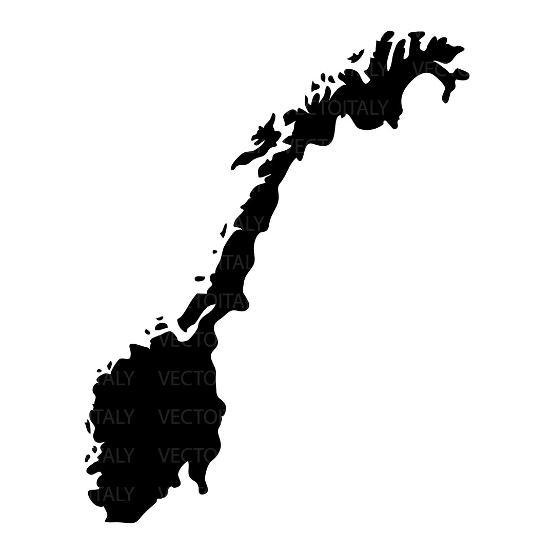 Norway Country Silhouette & Outline Shapes Svg Png Pdf Eps Vector ...