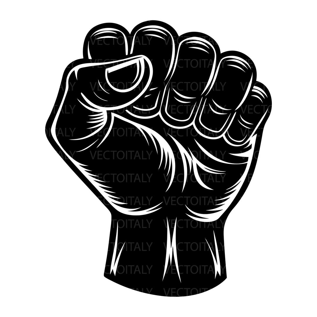 Clenched Fist SVG, Clenched Fist PNG, Clenched Fist Clipart, Clenched ...