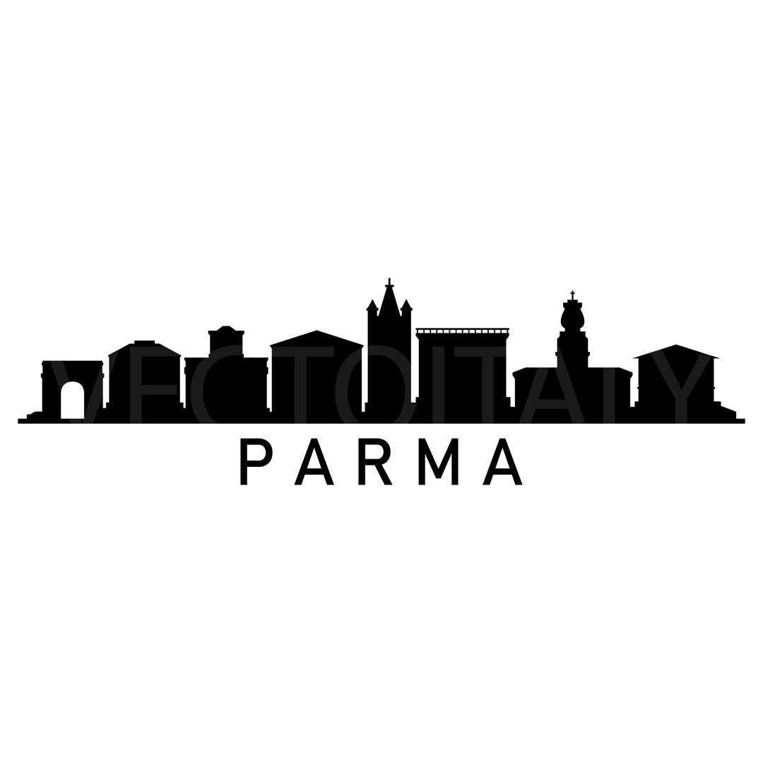 Parma Skyline Illustrated in Vector and Available in SVG, PDF, Eps, Png ...