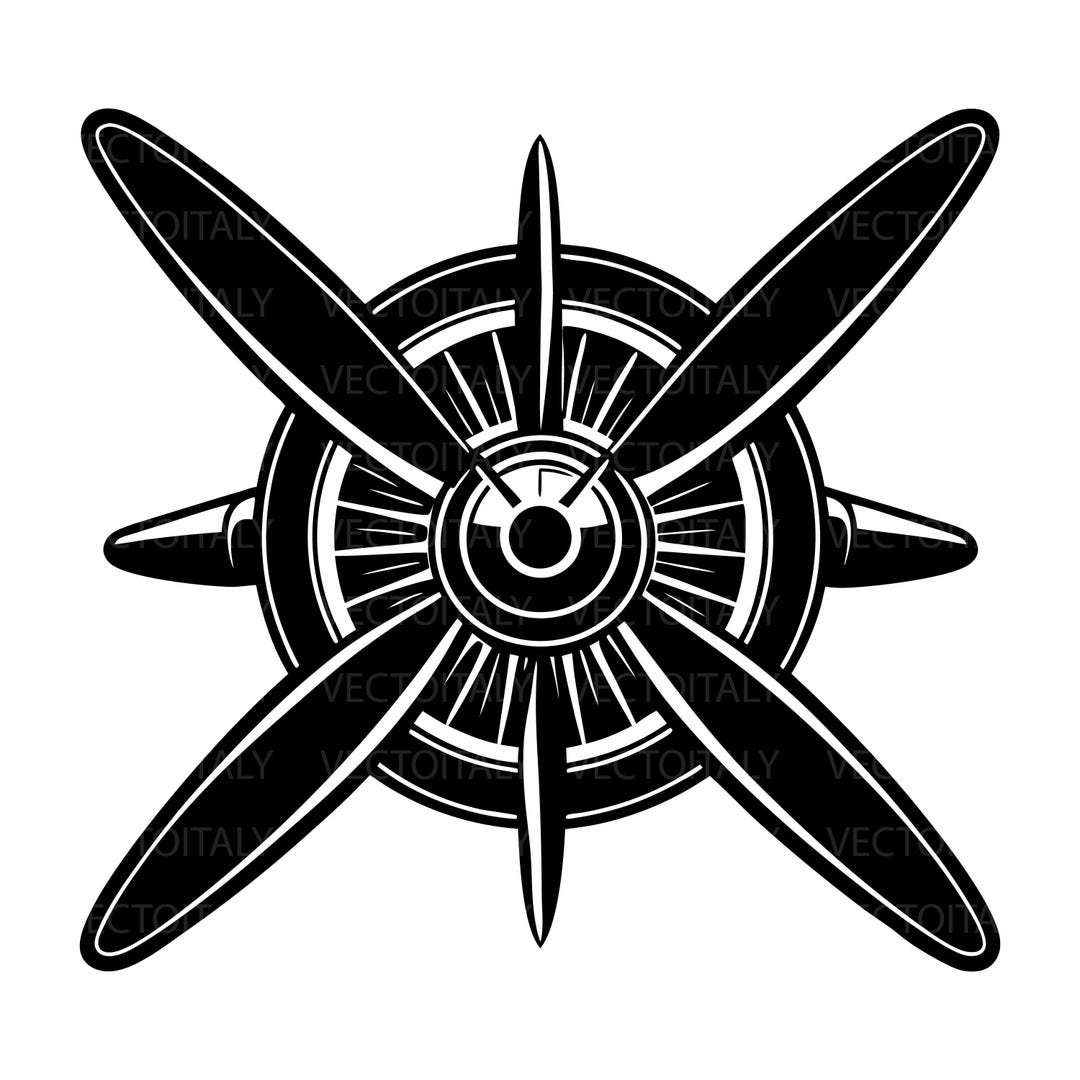 Airplane Propeller SVG, Airplane Propeller Clipart, Airplane Propeller ...