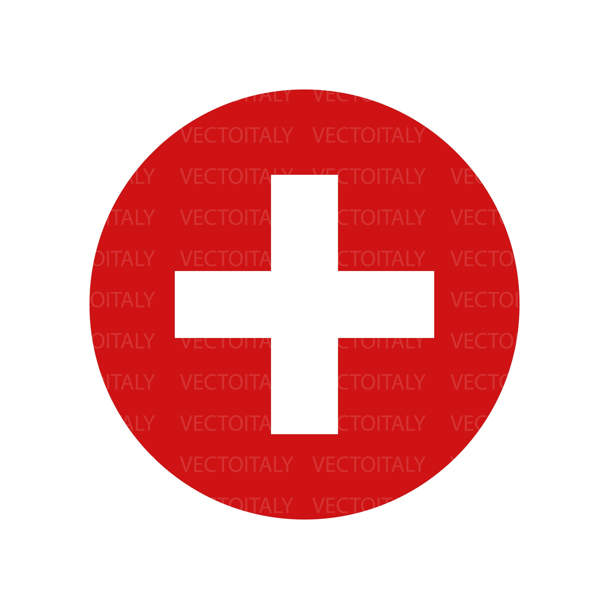 Switzerland Round Flag SVG, Swiss Circular Banner, National Circle ...