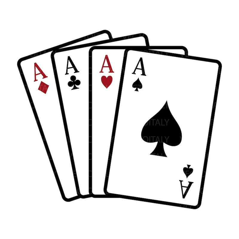 Aces Card Set Svg - Etsy