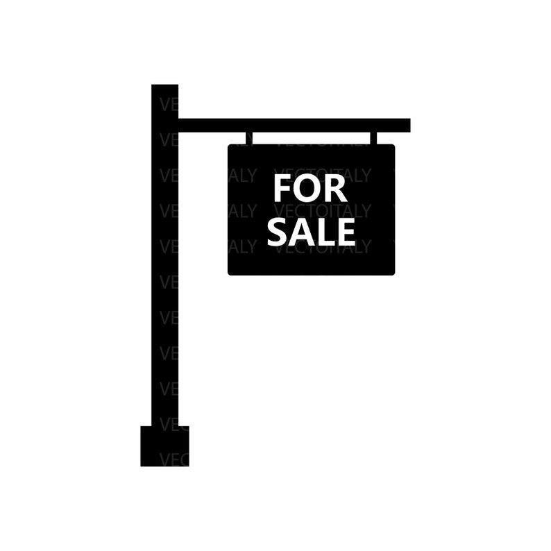 For Sale Sign SVG Files, Real Estate Vector Files, for Sale Sign Clip ...