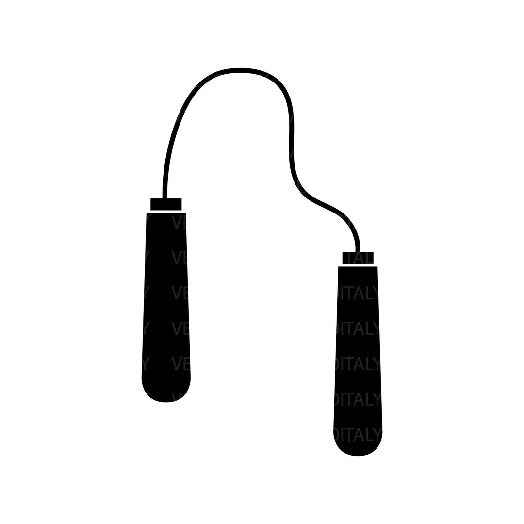Jump Rope SVG, Clip Art Cut File Silhouette Pdf Eps Png Jpg, Instant ...