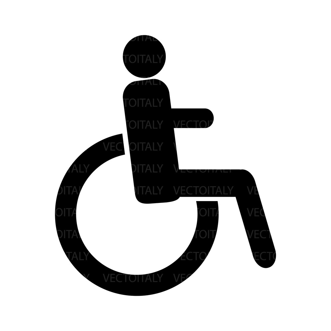 Handicap Handicapped Sign Symbol Wheelchair Wheel Chair SVG svg, Pdf ...