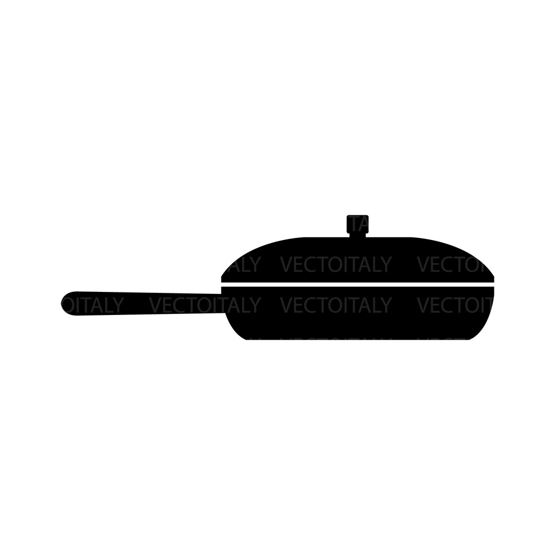 Frying Pan Cooking SVG, Clip Art Cut File Silhouette Pdf Eps Png Jpg ...