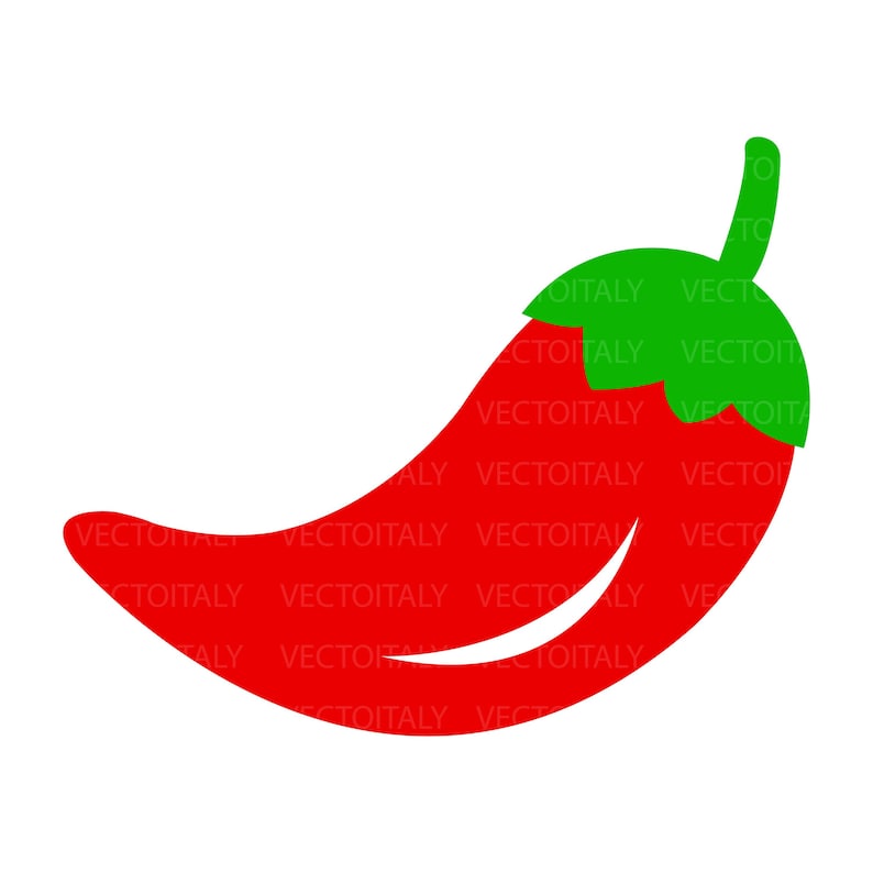 Chili Pepper SVG Files, Red Pepper SVG Cut Files, Hot Pepper Vector ...
