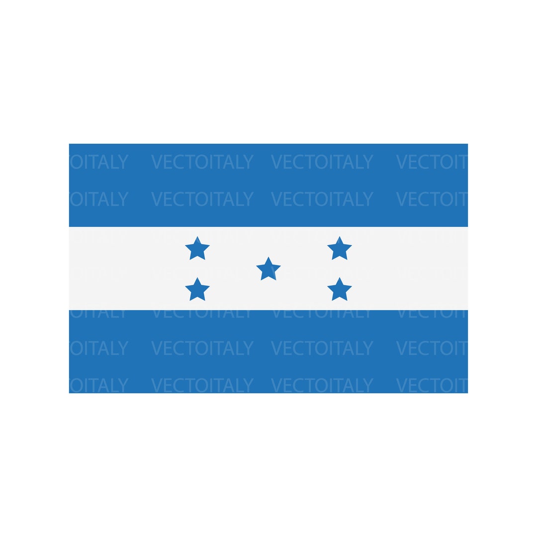 Honduras Flag SVG Original Colors, Honduras Flag Png, Commercial Use ...