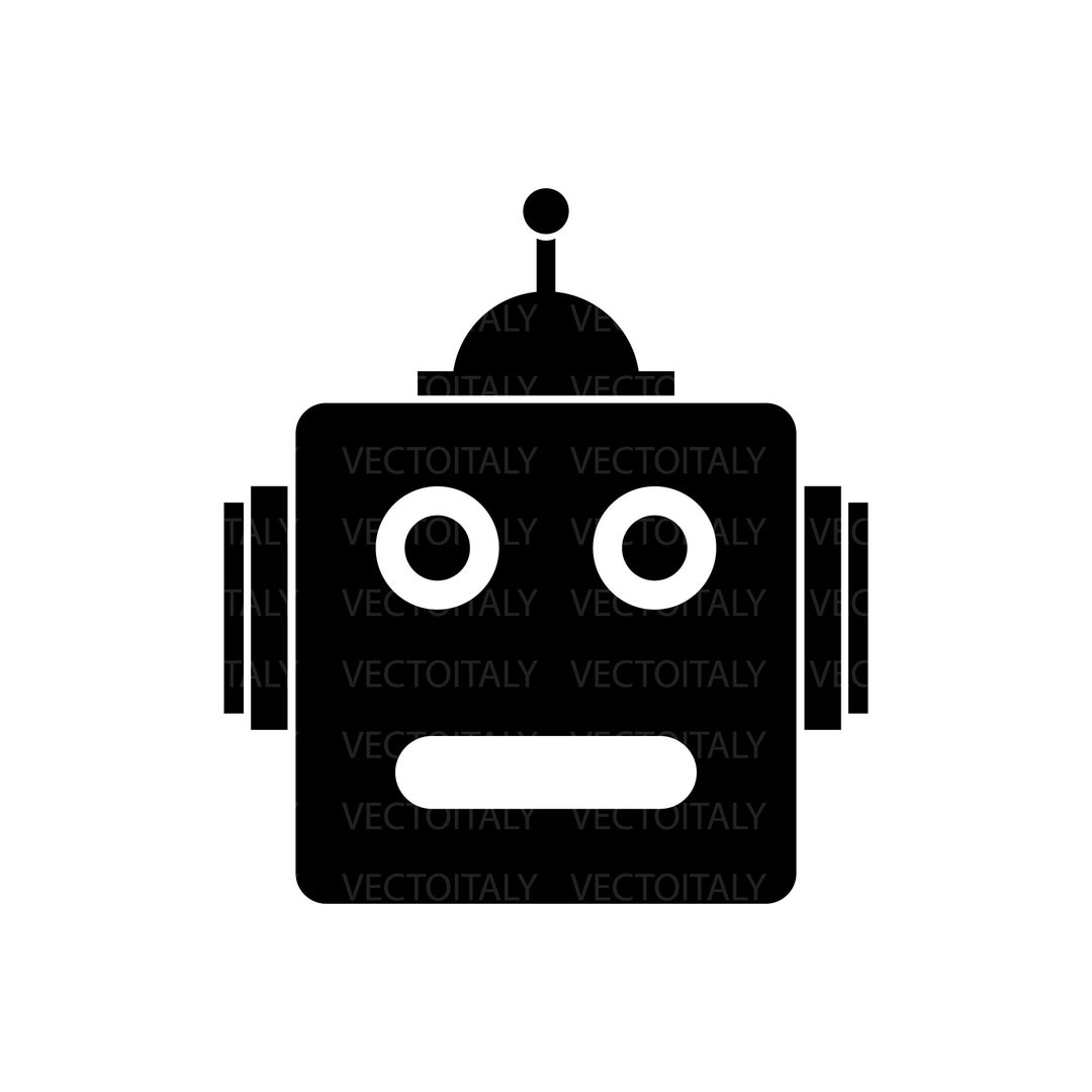Robot SVG File, Robot PDF, Robot Png, Robot Head Svg, Classic Robot Svg ...