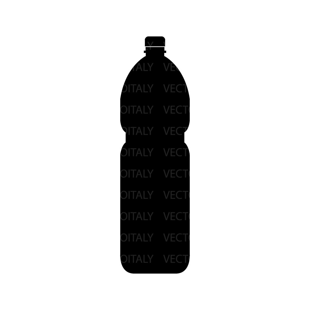 Plastic Bottle Water Svg, Bottle Svg, Water Silhouette, Plastic Cricut ...