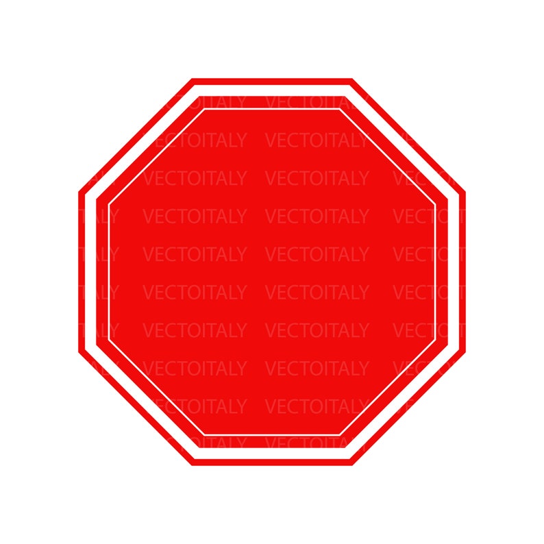 Stop Sign SVG, Blank Stop Sign, Octagon SVG, Stop Sign Shape, Cricut ...
