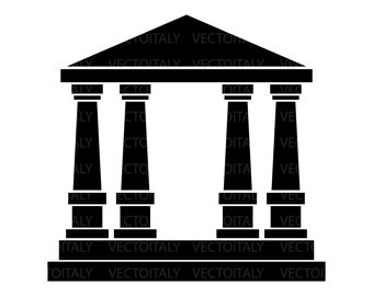 Court SVG File, Court of Justice DXF, Court Building, Lawyer Judge ...