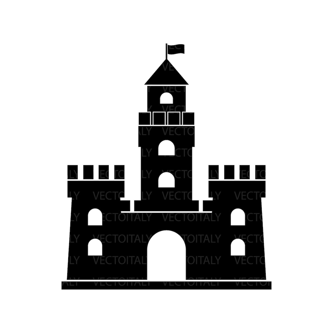 Castle SVG, Castle Clip Art, Sandcastle Clipart, Svg for Cricut, Castle ...