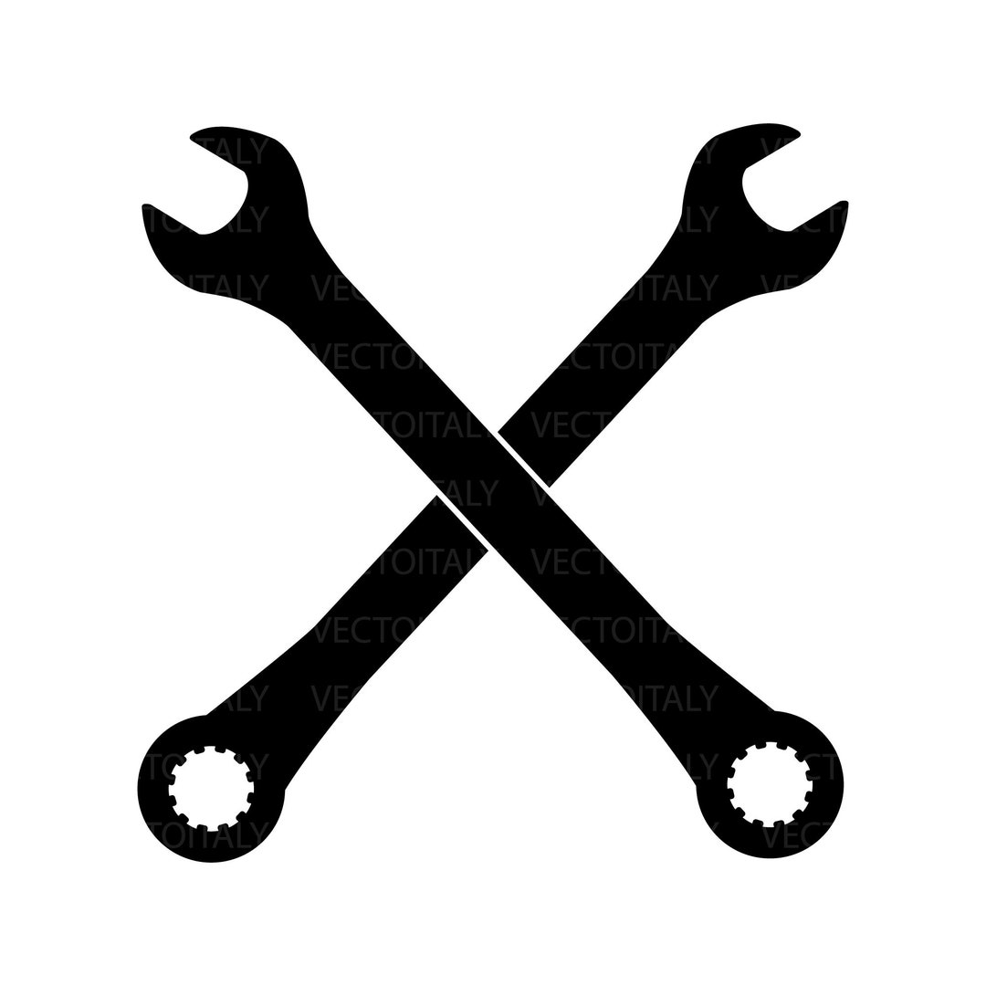 Crossed Combi Wrench Svg, Wrench SVG, Wrench Png, Wrench Vector, Wrench ...