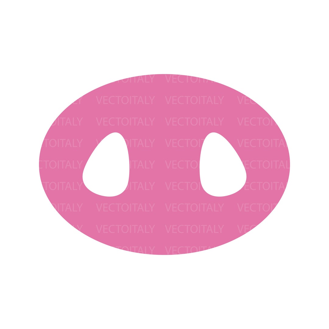 Pig Snout SVG Cut File, PNG Printable File, Pig Nose, Pig Mouth, Pig ...