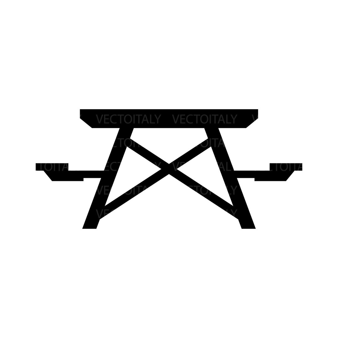 Picnic Table SVG, Picnic Table Svg, Picnic Svg, BBQ Svg, Picnic Table ...