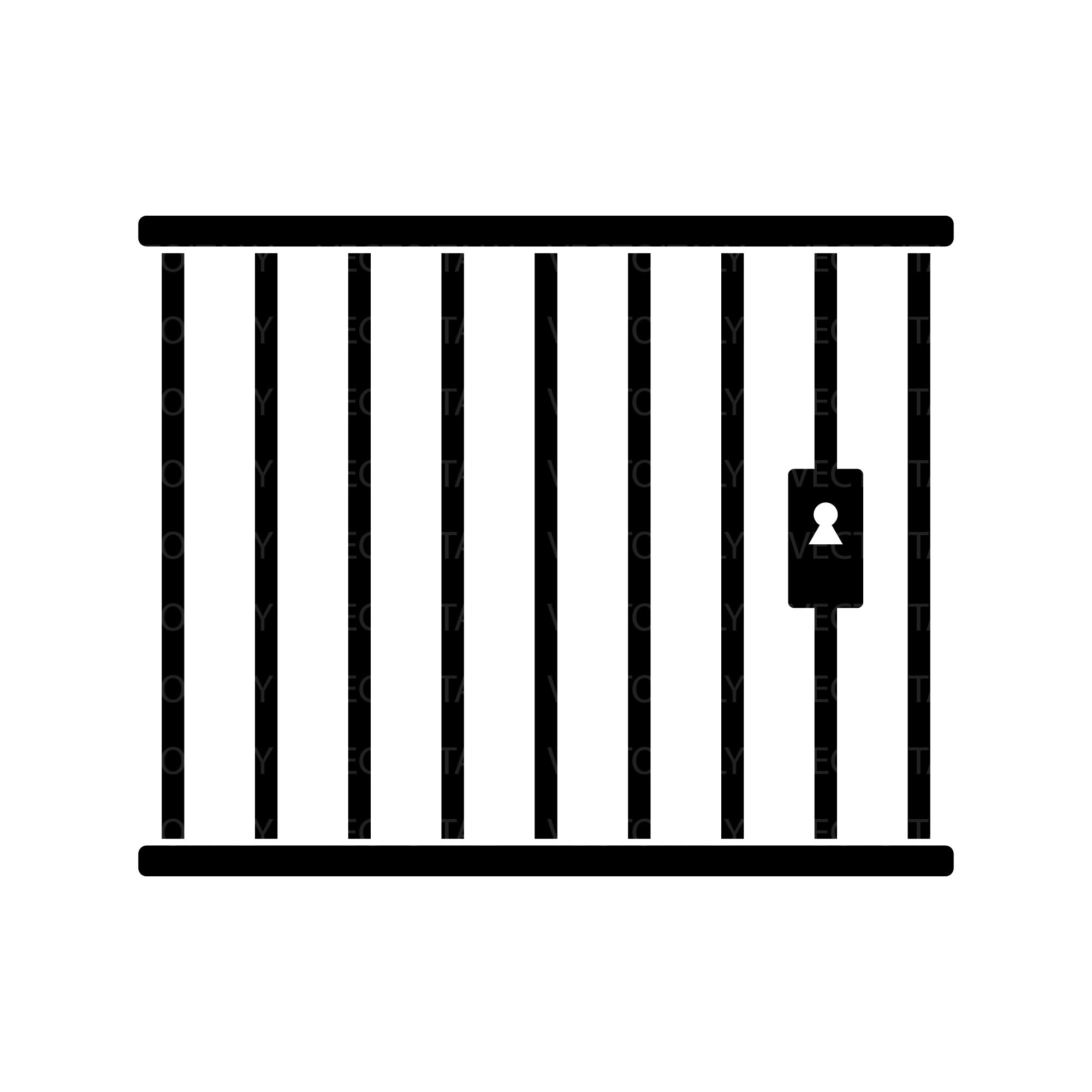 Jail Svg, Prison Svg, Lockup Svg, Slammer Svg, Jail Cell Svg ...