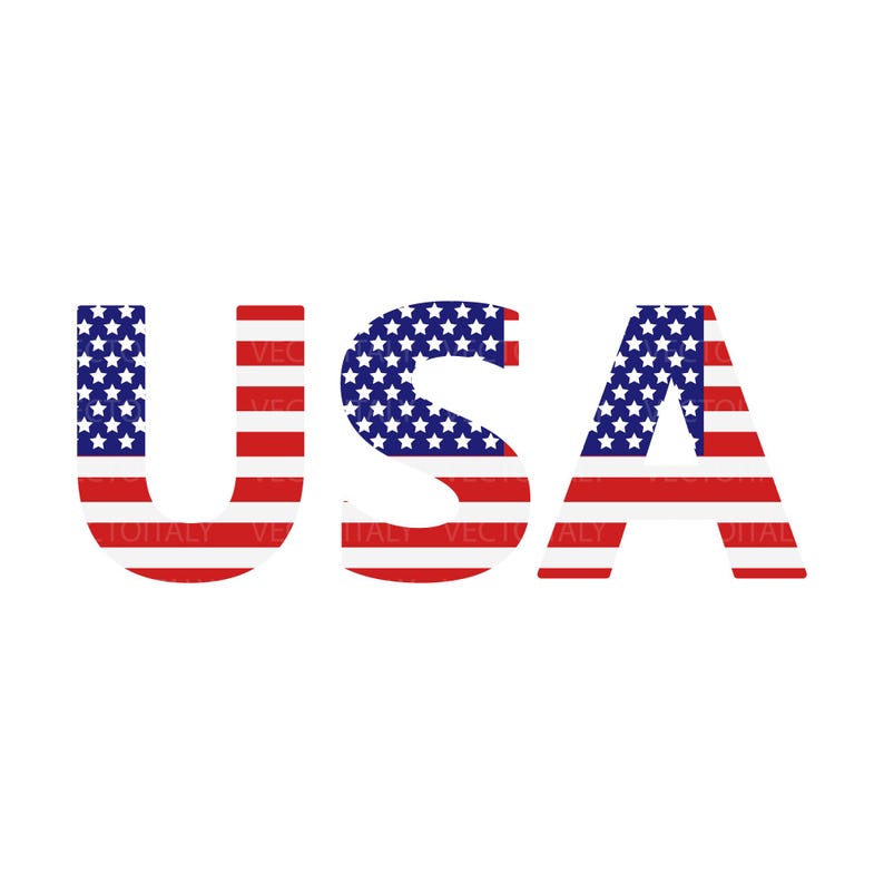 USA SVG, Cut File, Clip Art, Commercial Use, Instant Download ...