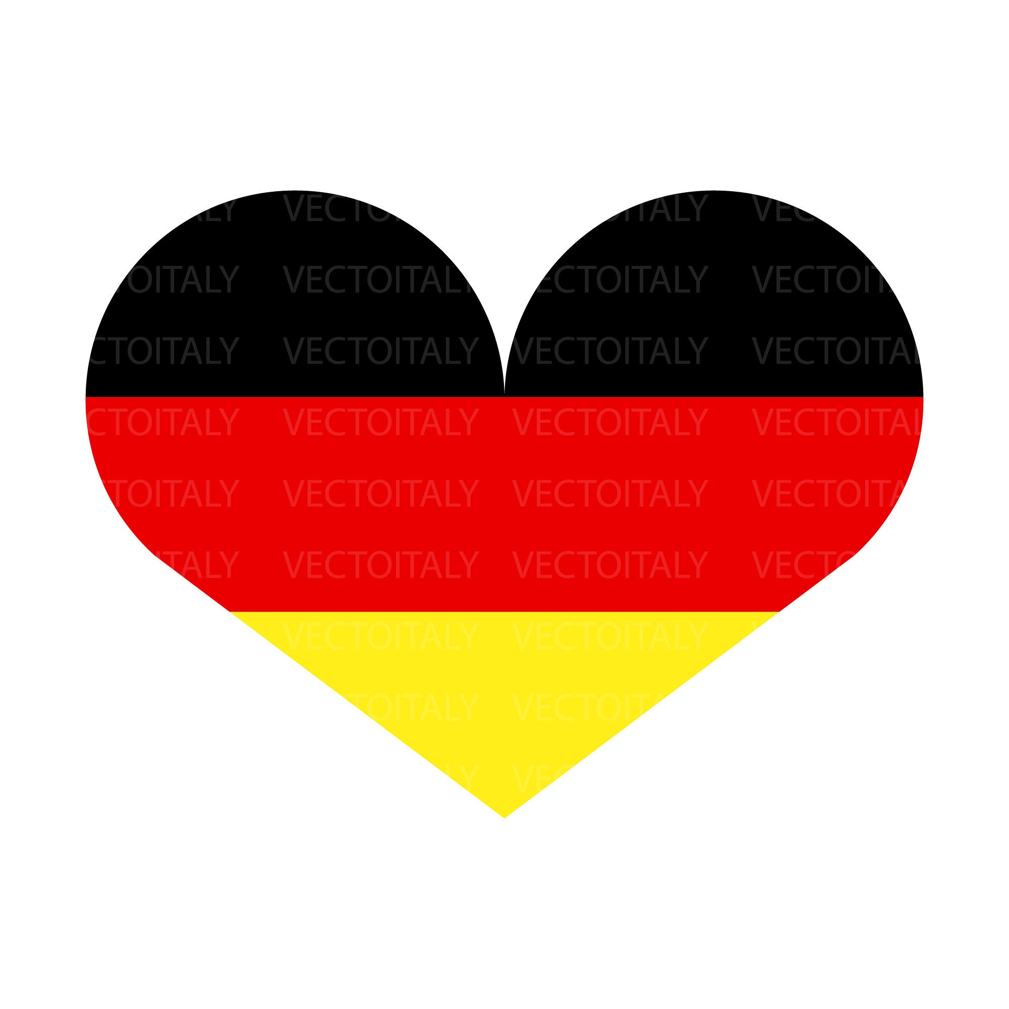Germany Heart Shaped Flag SVG, German Heart Clipart, Silhouette Cricut ...